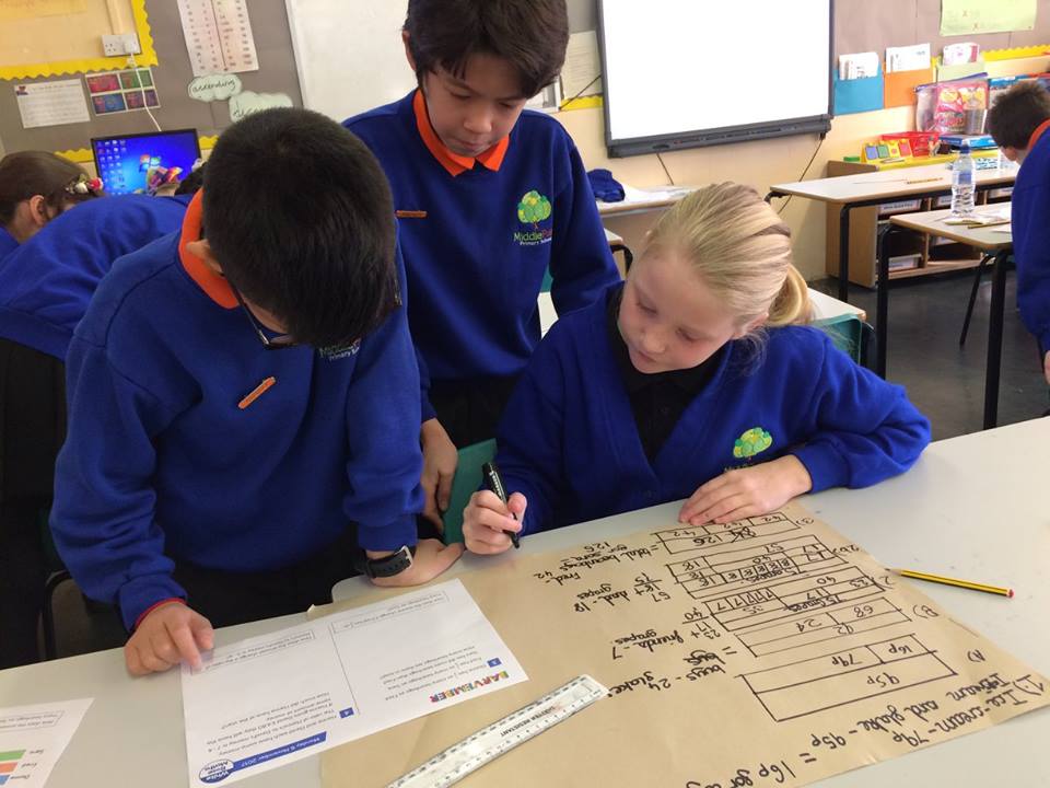 Middle Park Primary School Year 6 Work Together To Solve Some Complex